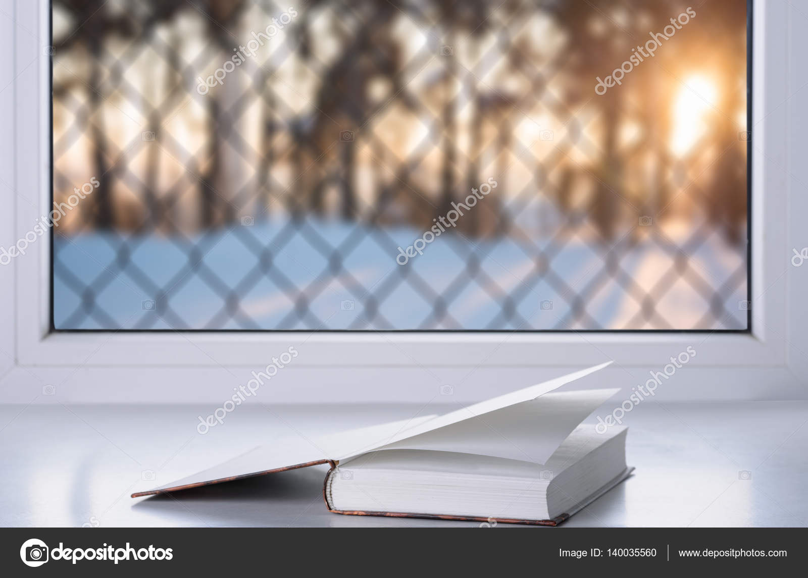 Open Book at window Stock Photo by ©olegkrugllyak 140035560