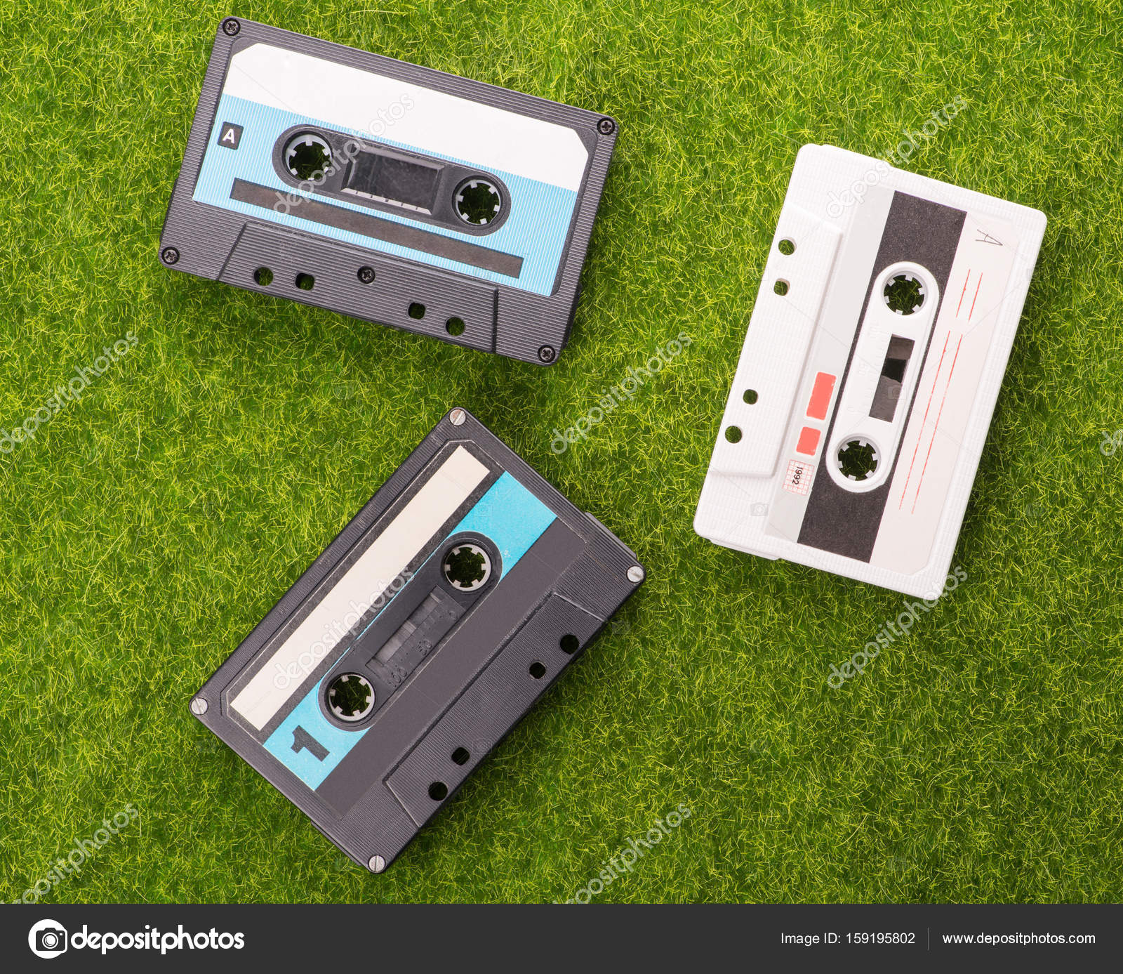 Vintage audio cassettes Stock Photo by ©olegkrugllyak 159195802
