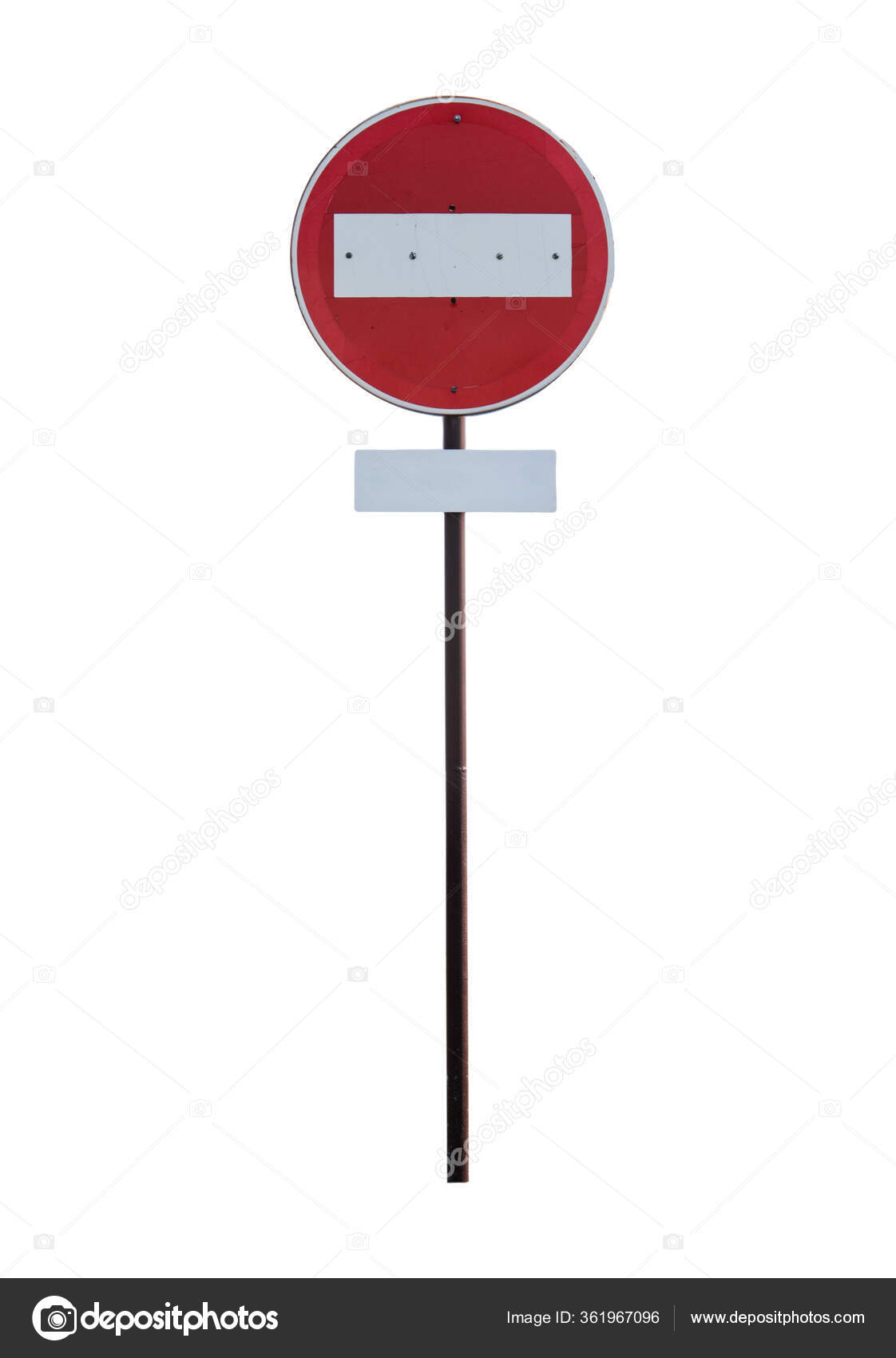 Entry Sign Isolated White Background — Stock Photo © olegkrugllyak ...