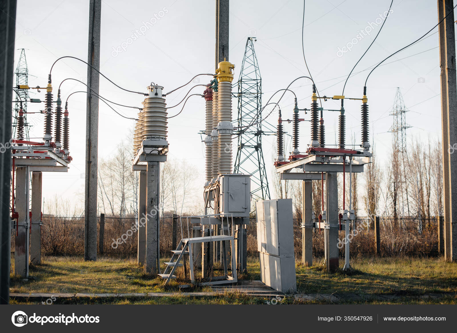 Electrical Substation Equipment Transformers Disconnectors Power ...