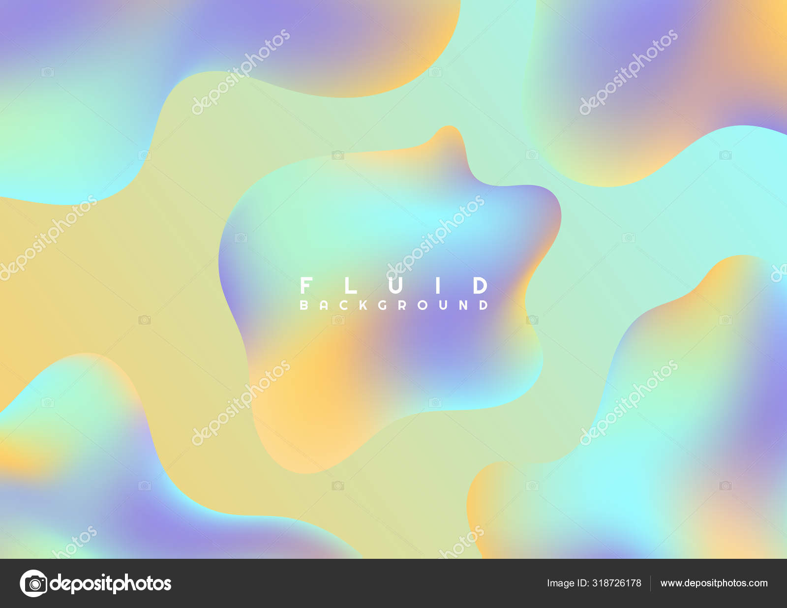 Fluid element background white light design colorful clean sky Stock ...