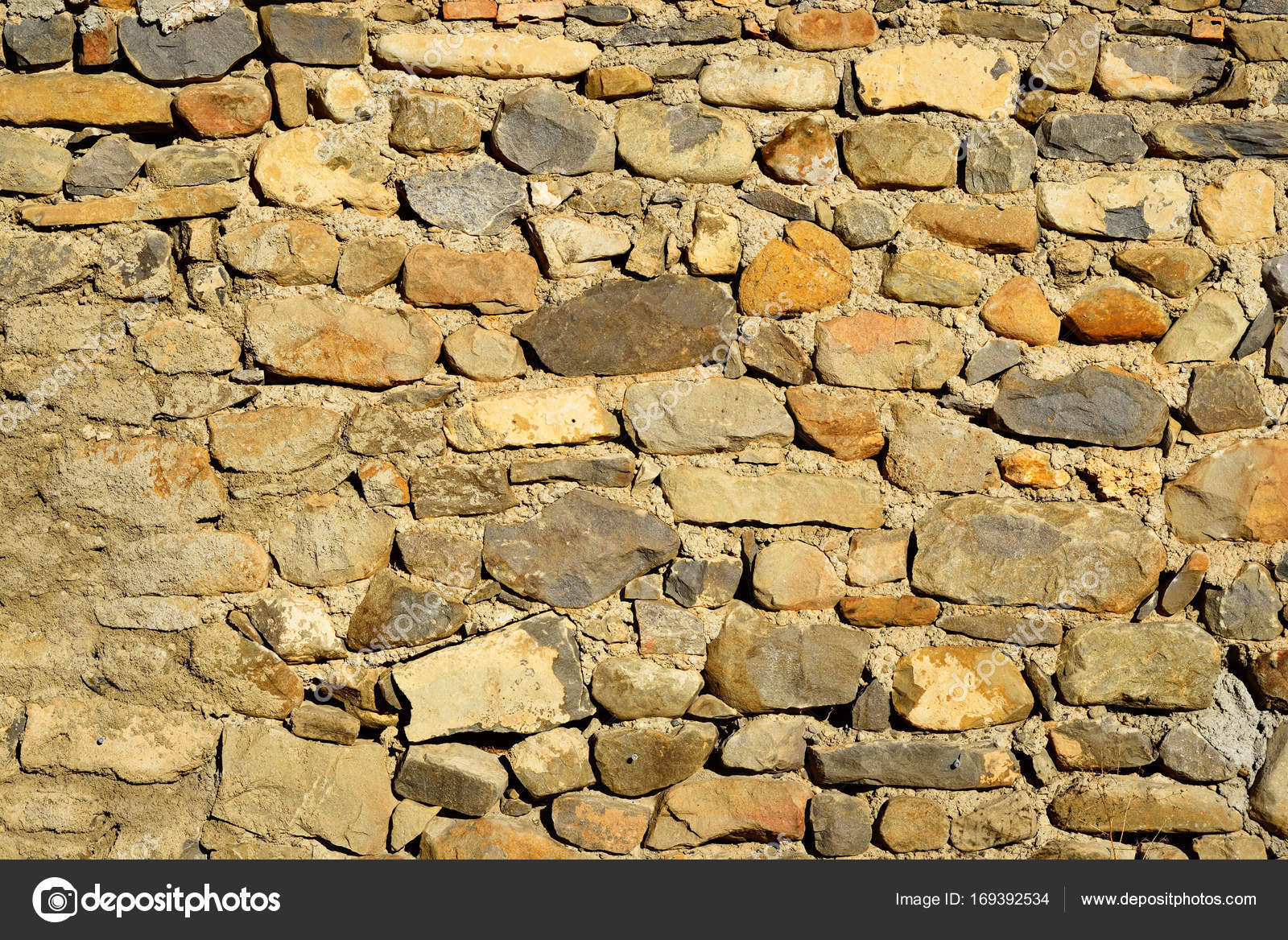 Background stone fence texture Stock Photo by ©alex.stemmer 169392534