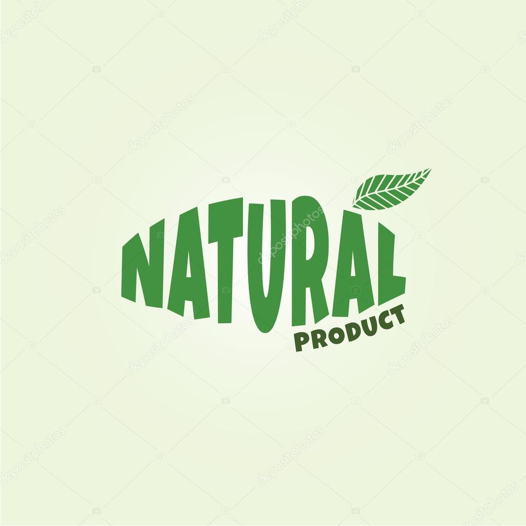 Natural product logo Stock Vector by ©vectorfirst 127409776
