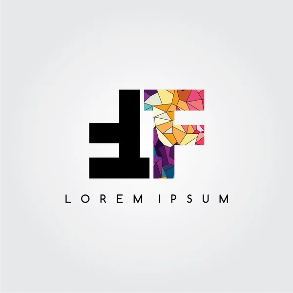 Letras triangulares imágenes de stock de arte vectorial | Depositphotos