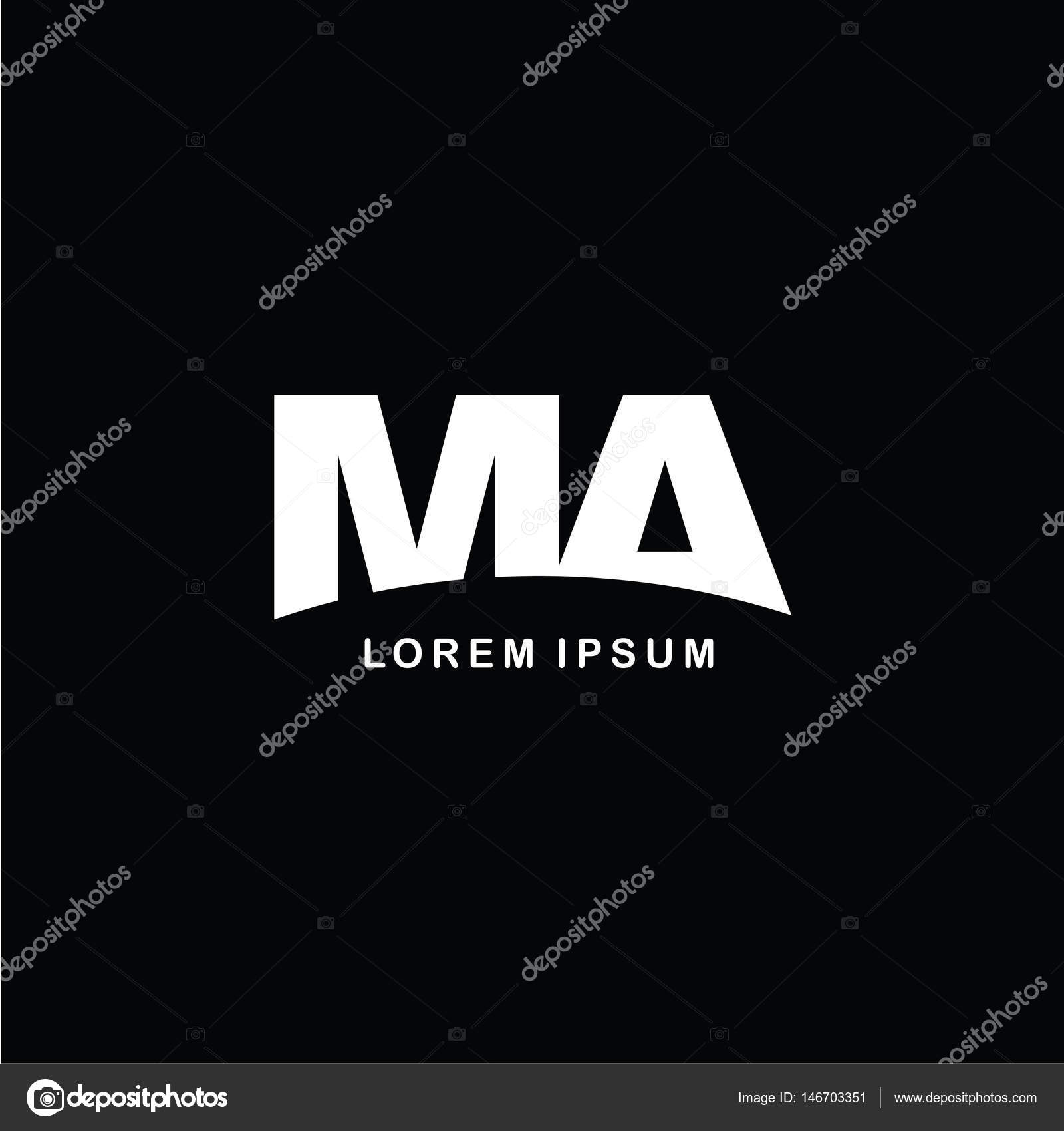 Letters MA logo icon template — Stock Vector © vectorfirst #146703351