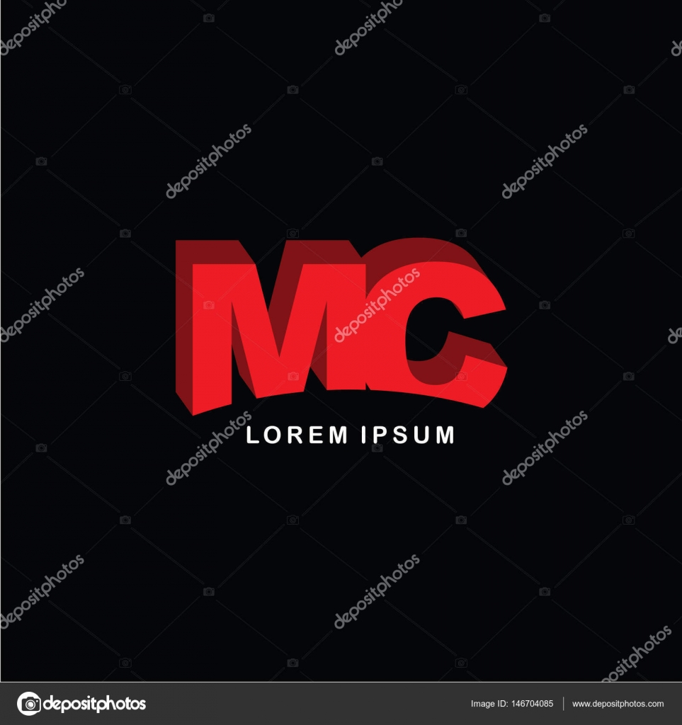 Letras plantilla icono logo MC Vector de stock #146704085 de ©vectorfirst
