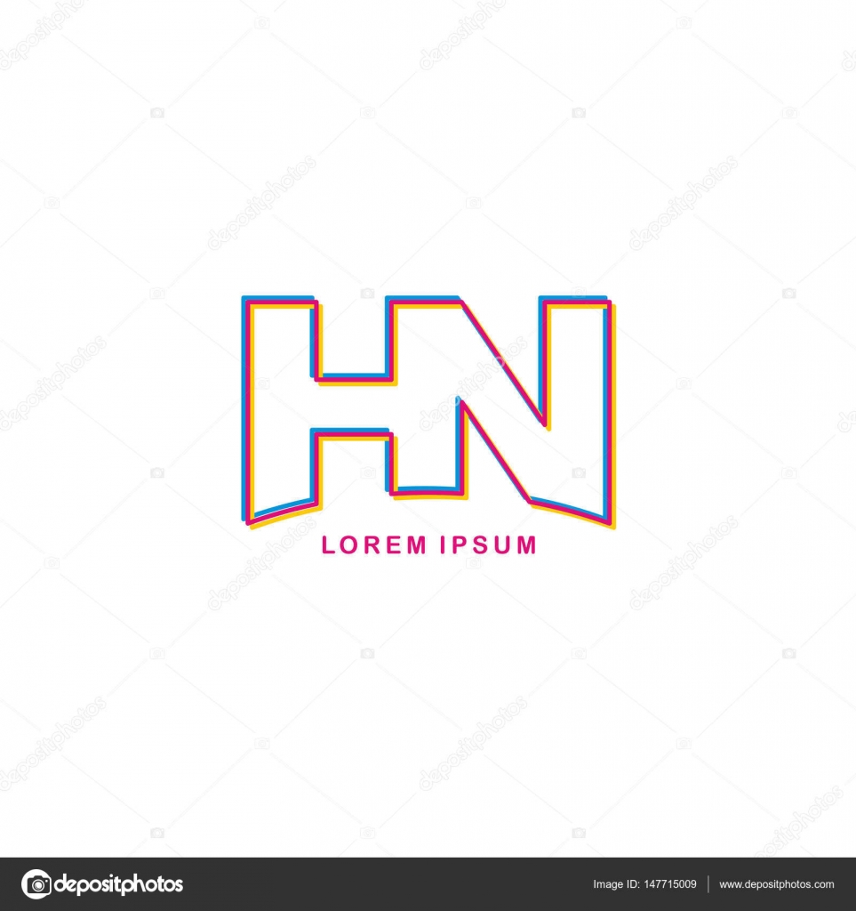 Letras Unidas Hn Icono Del Logotipo Stock Vector By ©vectorfirst 147715009