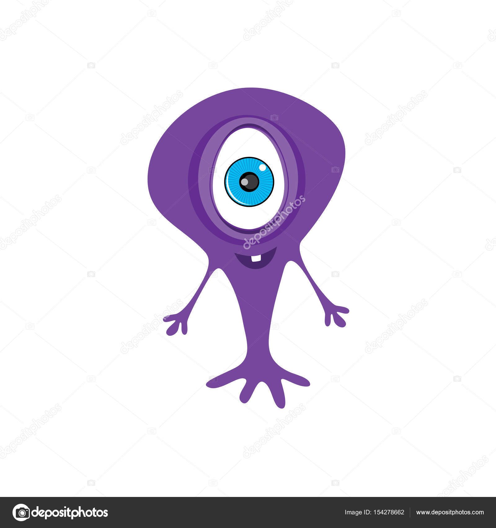 Cute adorable scary monster Stock Vector by ©vectorfirst 154278662