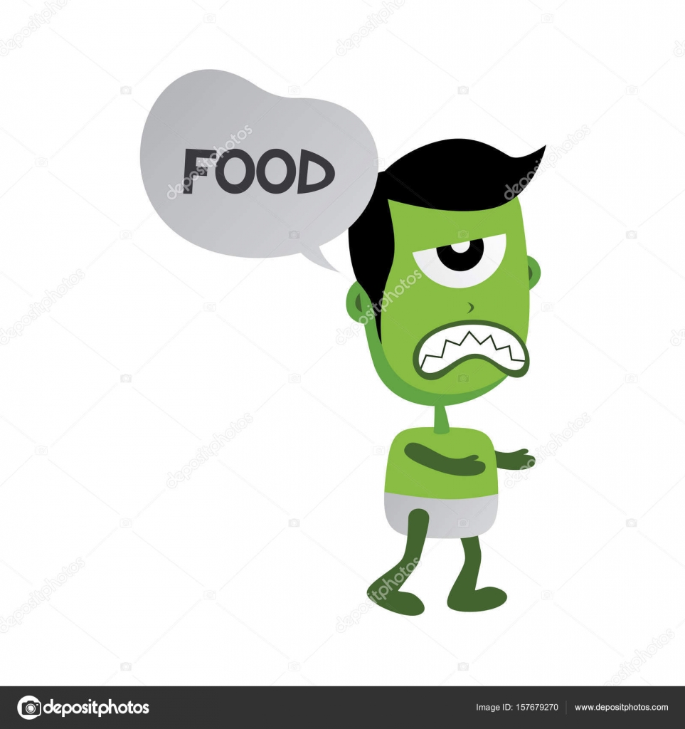 Set of hungry green aliens Stock Vector Image by ©vectorfirst #157679270