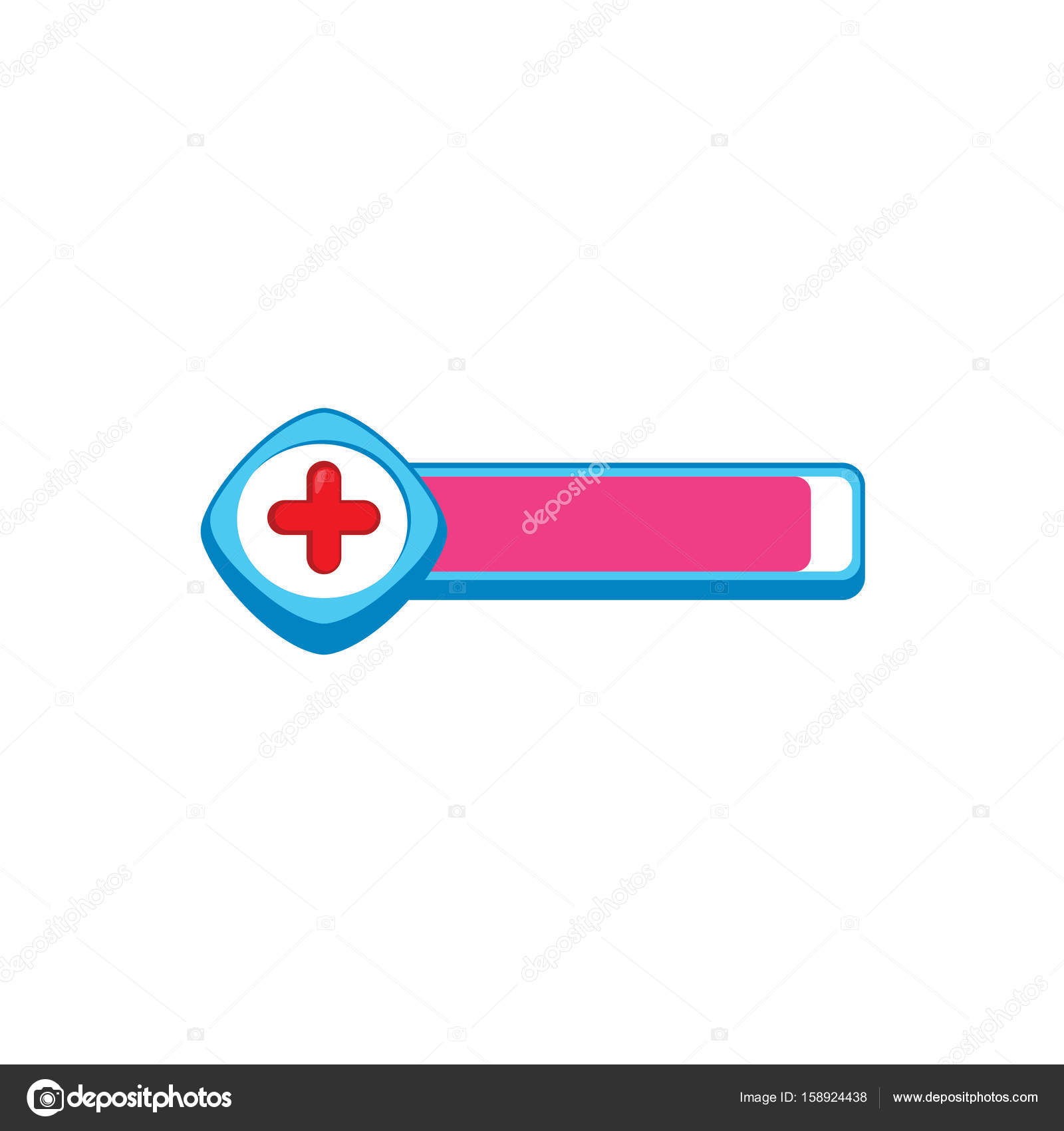 Health bar flat icon Stock Vector Image by ©vectorfirst #158924438