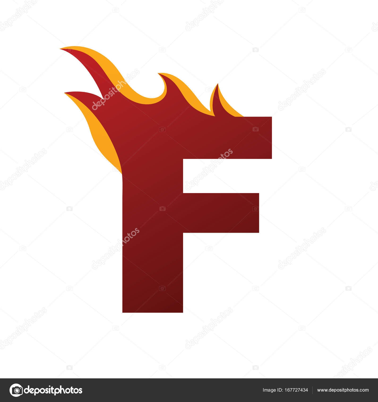 Burning Letter F