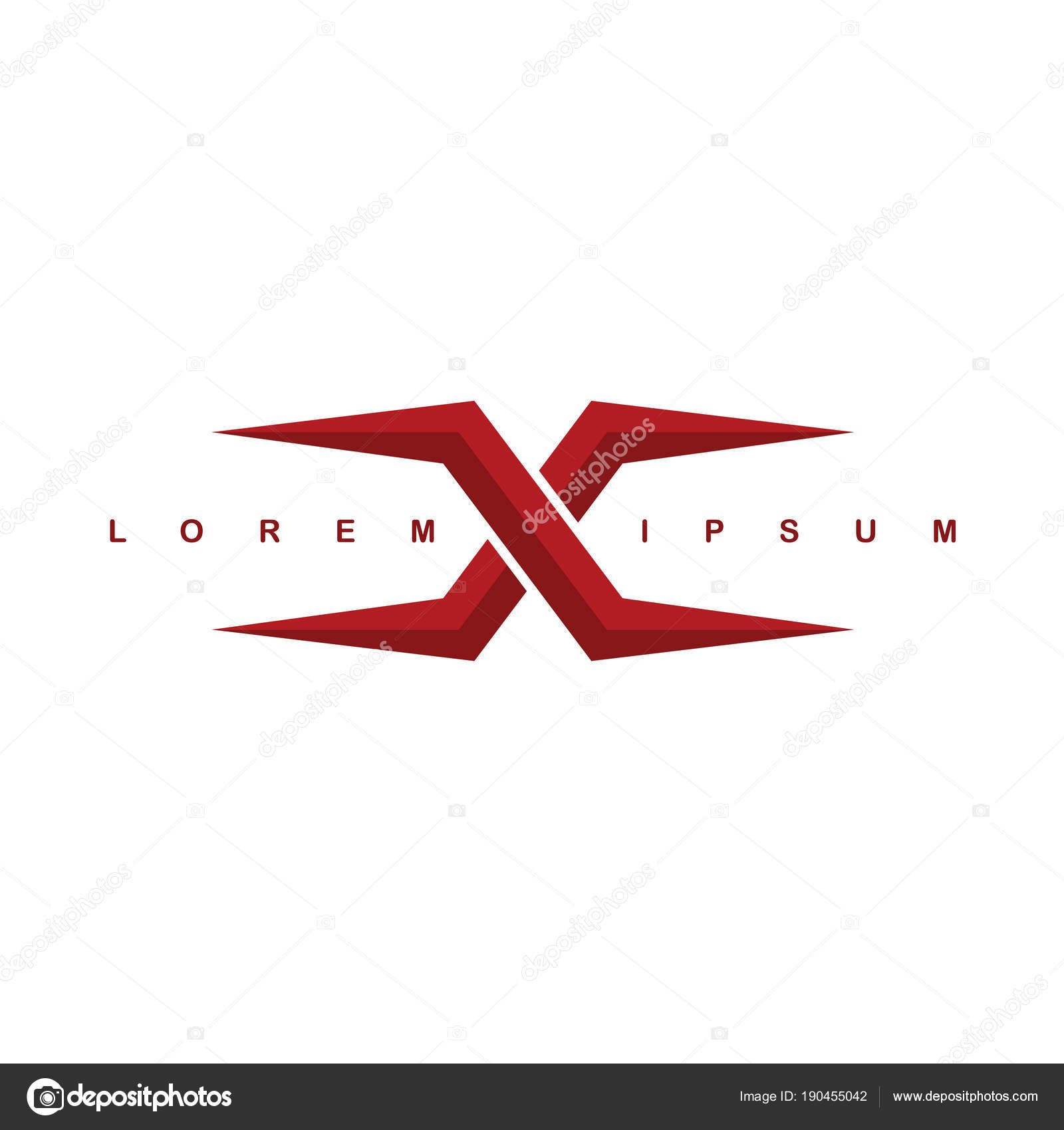 Initial Abstract Linked Uppercase Logo Background Stock Vector Image by ...