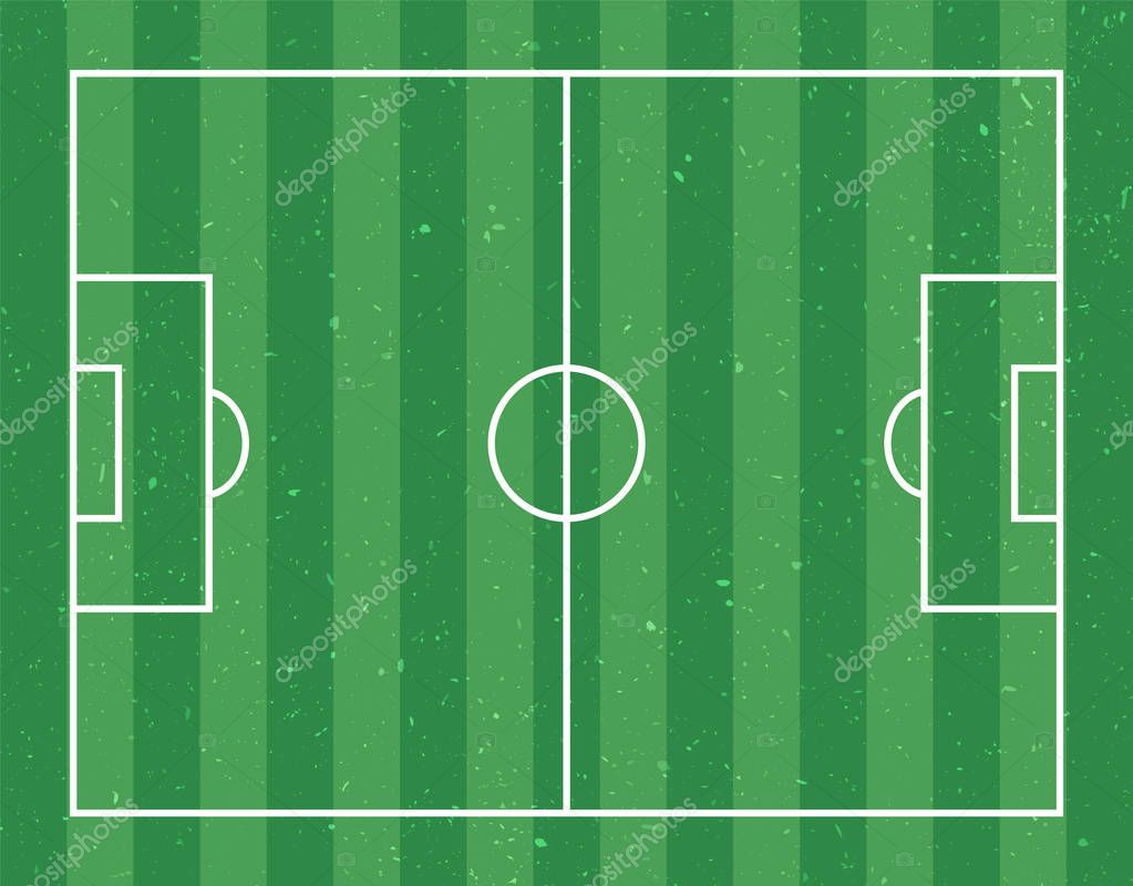 Vector Football Field Flat Football Field Flat Design Vector — Stock Vector © Stockdevil