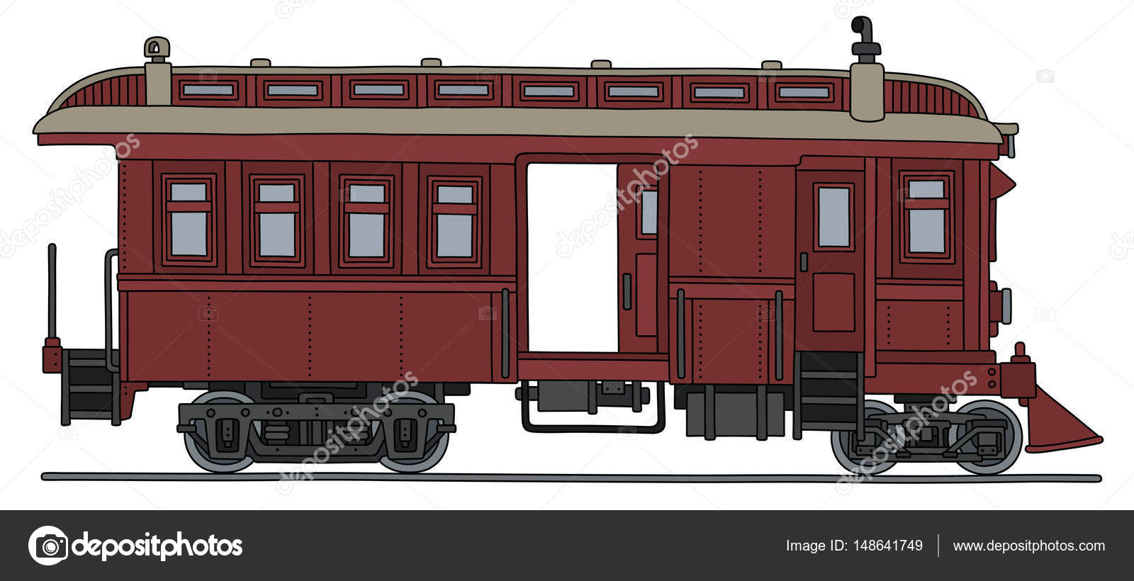 Vintage motor railcar Stock Vector Image by ©2v #148641749