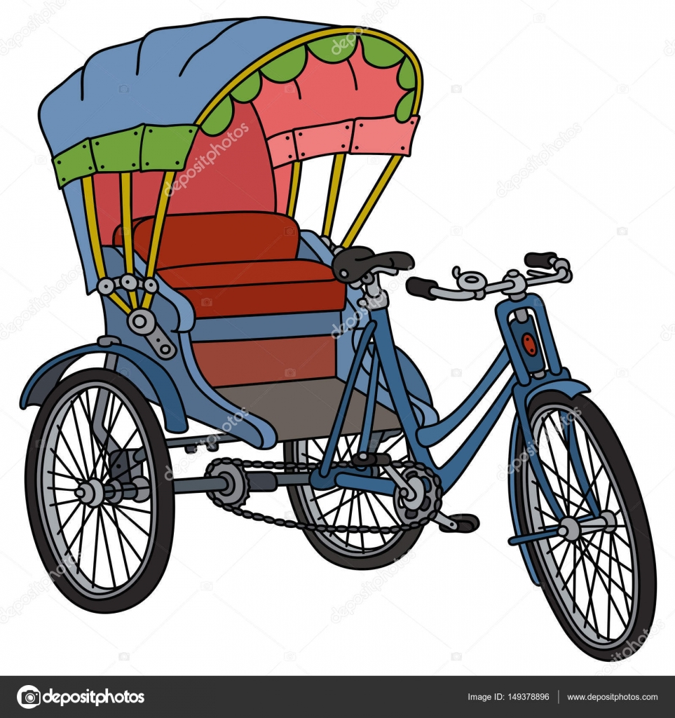 Classic cycle rickshaw Stock Vector Image by ©2v #149378896