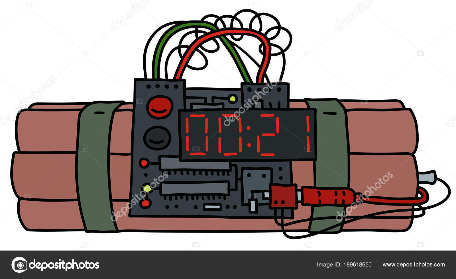 Vector Drawing Timed Charge Stock Vector Image by ©2v #189618650