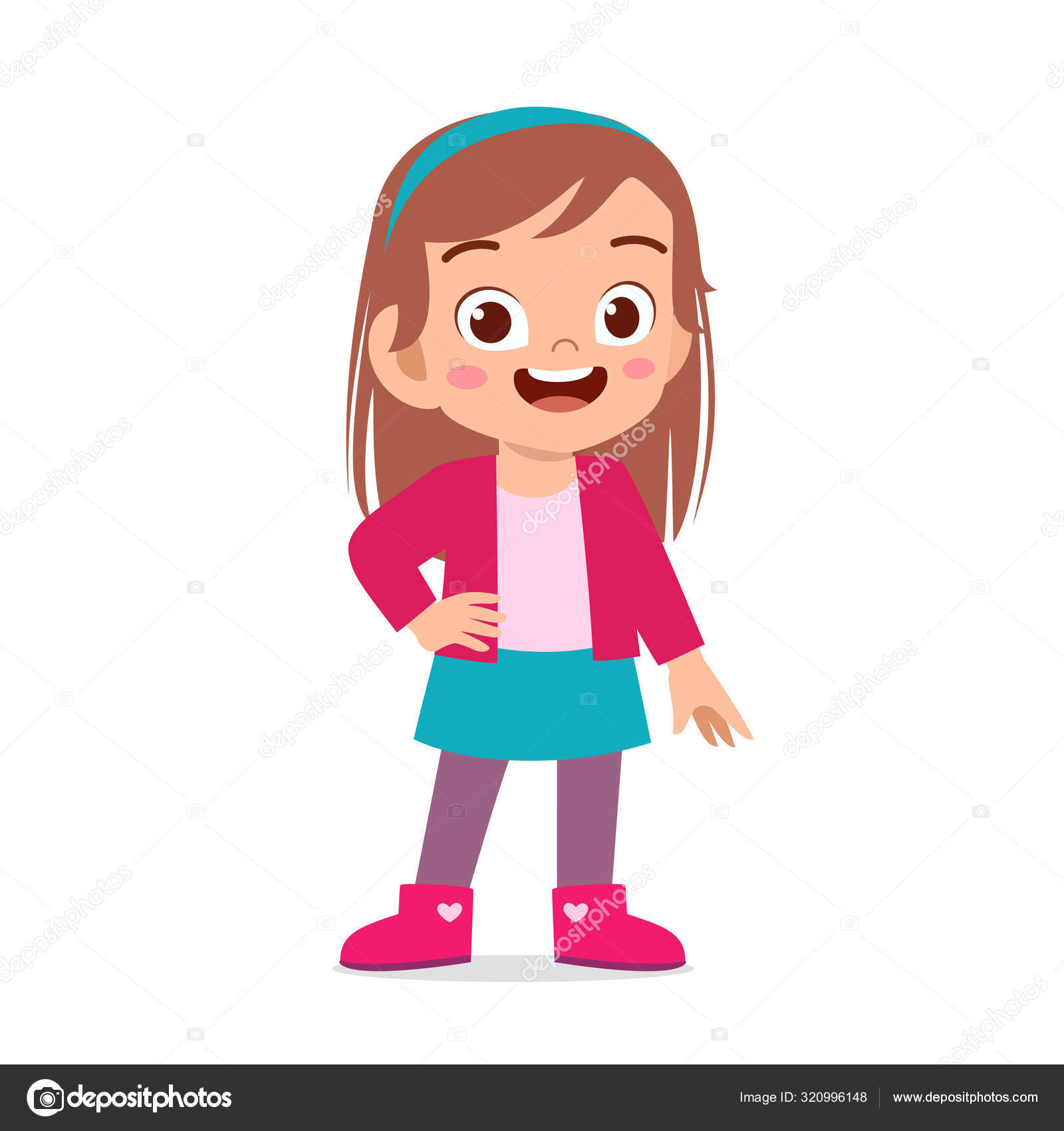Happy cute kid boy pose as model Stock Vector by ©colorfuelstudio 320996148