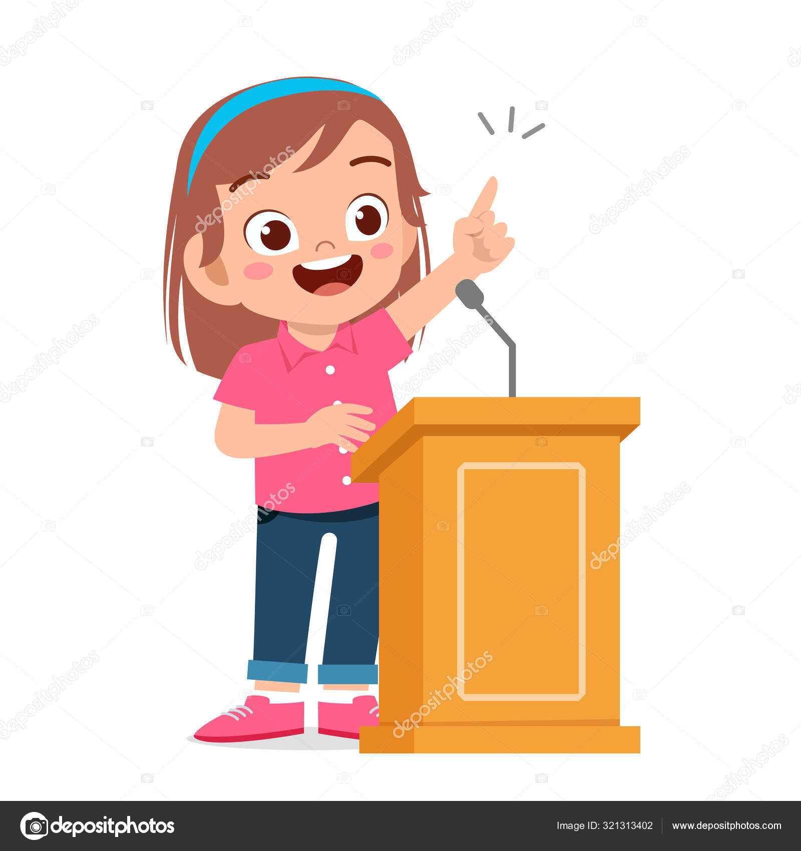 Dando Un Discurso Clip Art