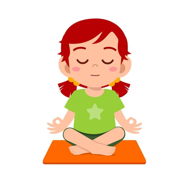 Kids Meditation Clipart