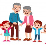 Big family together vector illustration Stock Vector Image by ...
