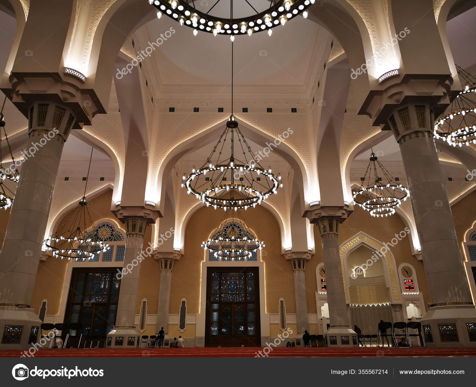 Imam Abdul Wahab Mosque Qatar State Grand Mosque Mosque – Stock ...