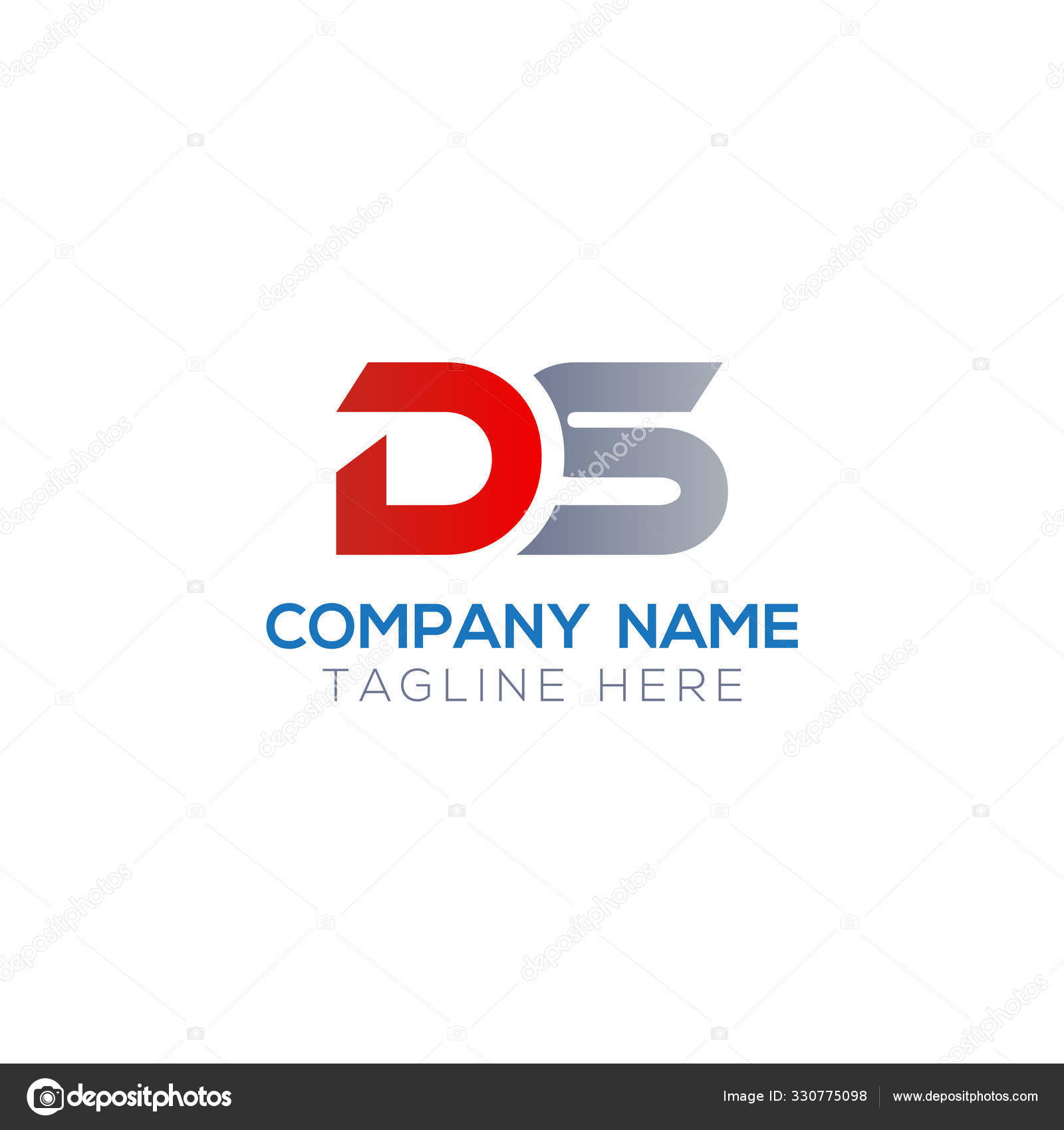 Logotipo Inicial Letra Com Modelo Vetor Tipografia Criativa Letra ...