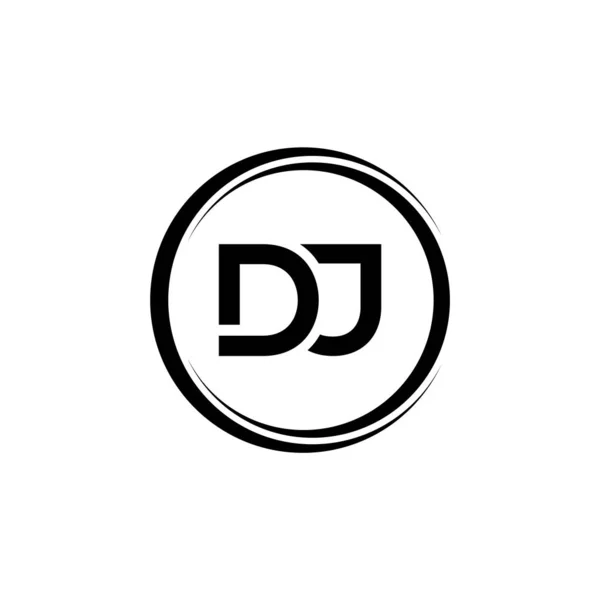 Dj letra logo imágenes de stock de arte vectorial | Depositphotos