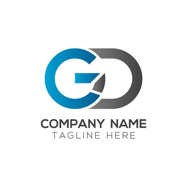 Logo inicial de GD Letter Linked. Carta GD Tipo Logo Dise o vector Plantilla. Letra abstracta ...
