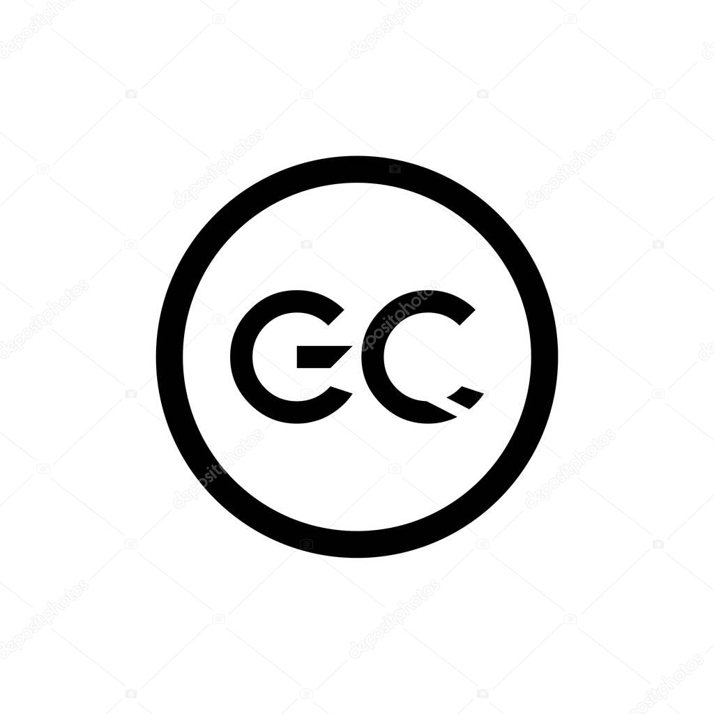 Logo inicial de GC Letter Linked. GC carta Tipo Logo Diseño vector ...