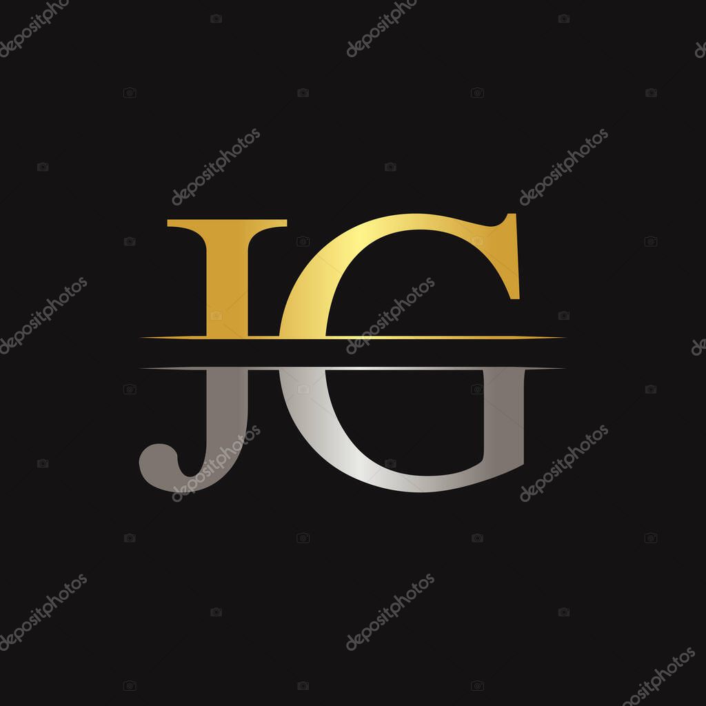 Carta JG Tipo Logo Diseño vector Plantilla. Letra abstracta Diseño del ...