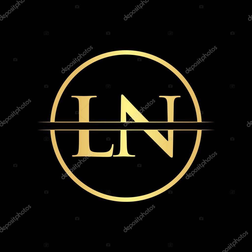 Letra inicial LN Logo Design vector Template. Letra abstracta LN logo Diseño 2022