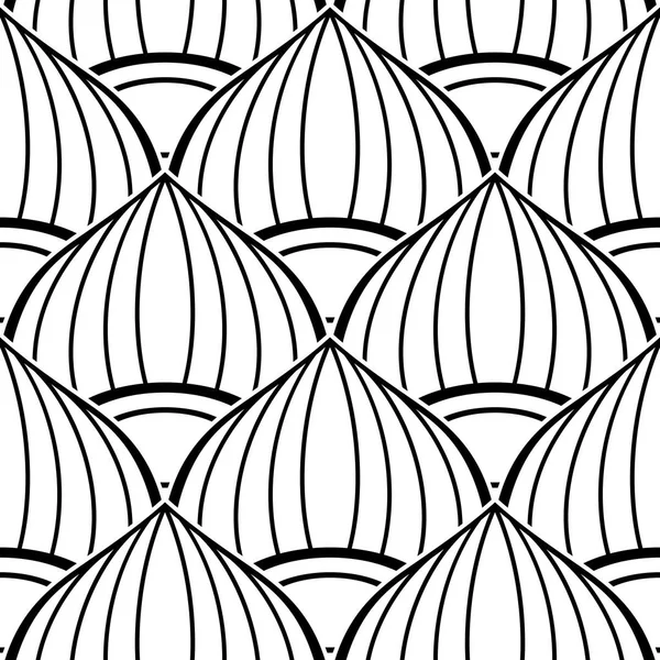 Monochrome Seamless Pattern with Natural Motifs Stock Vector Image by ...
