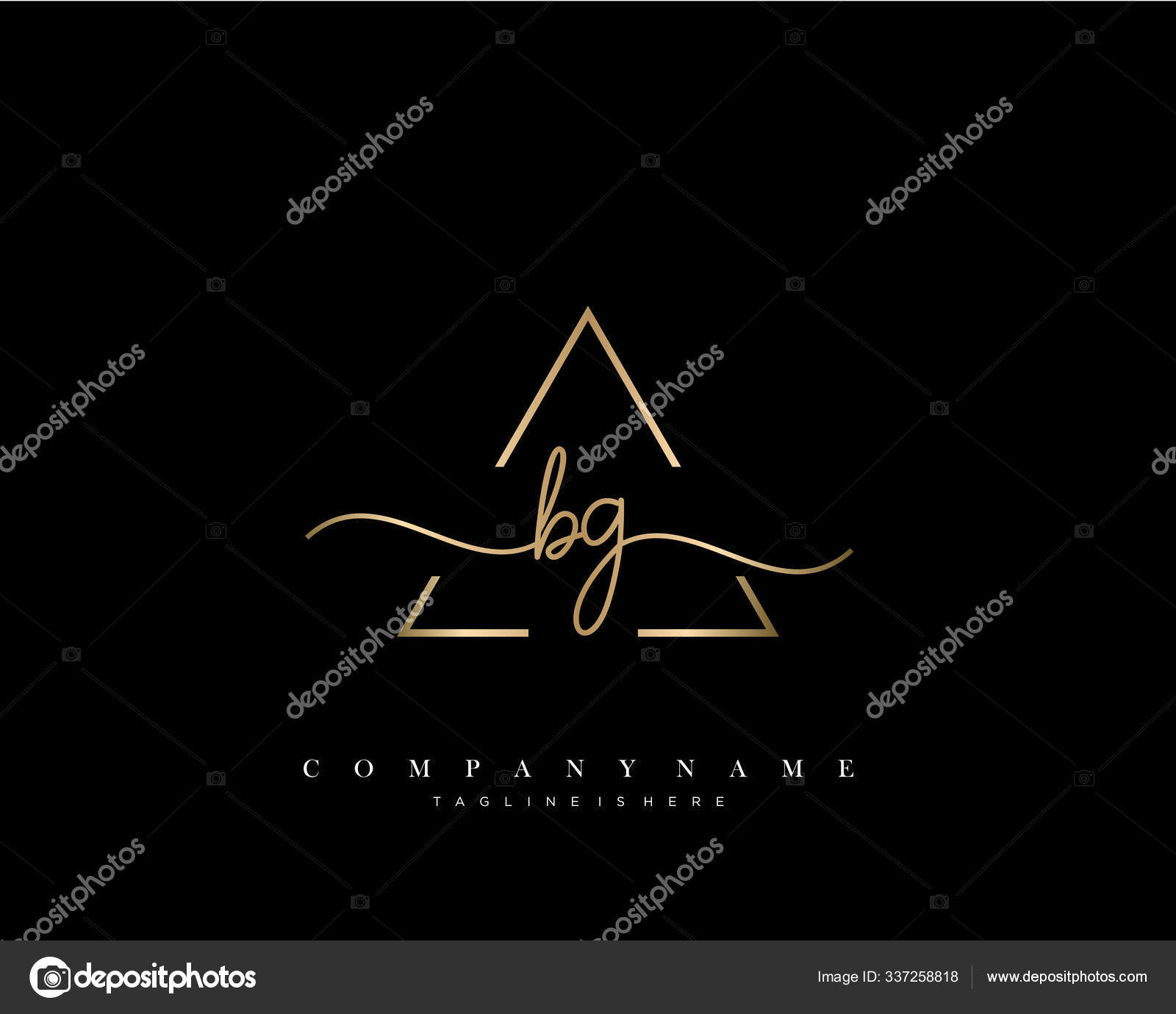 Initial Handwriting Logo Template Vector Stock Vector by ©duwekbro87 ...