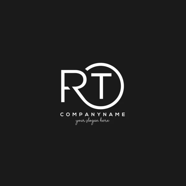 Rt letter logo Vector Art Stock Images | Depositphotos