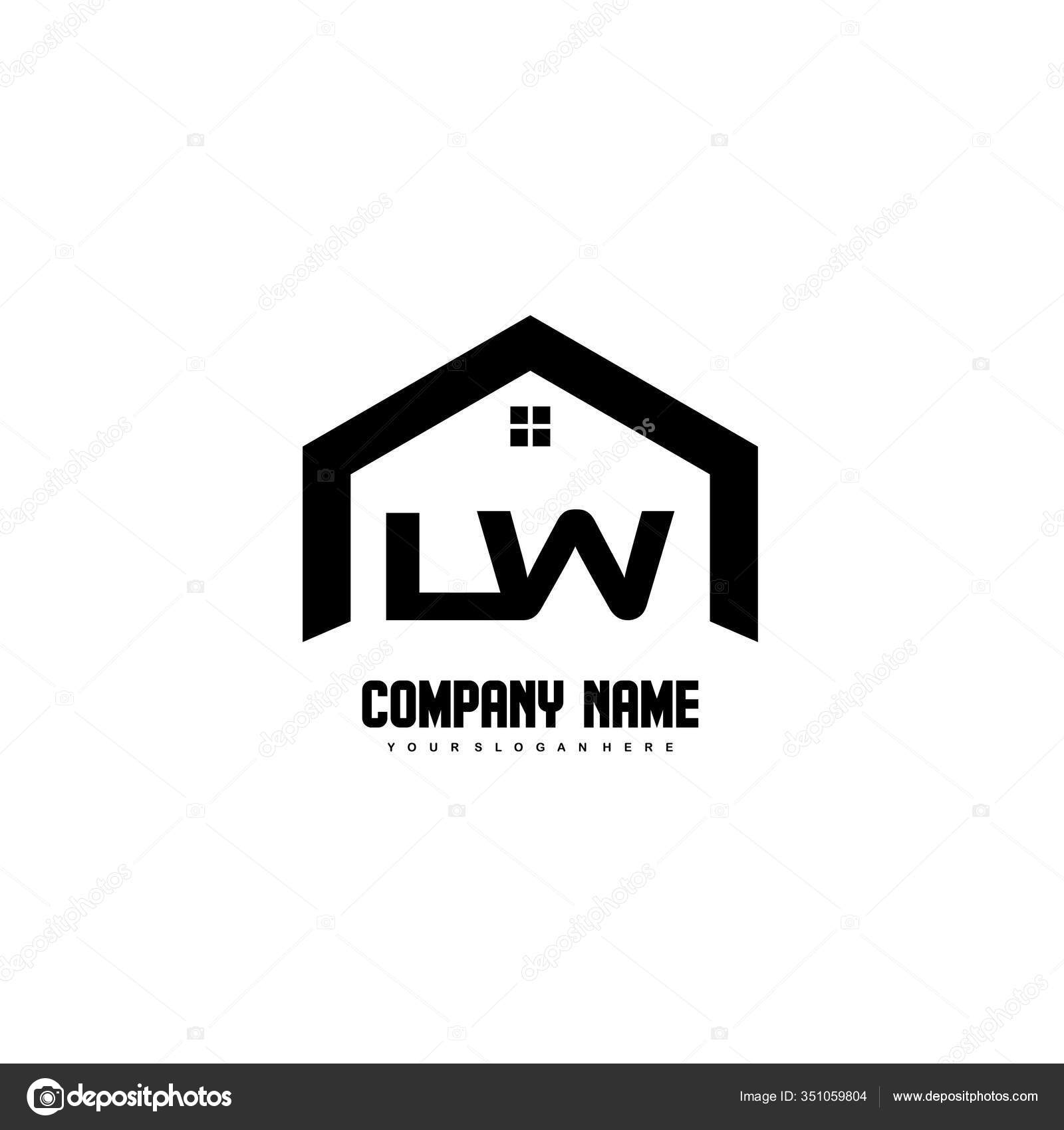 Initial Letters Logo Design Vector Construction Home Real Estate ...