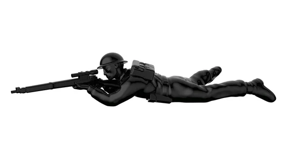 Silueta de soldados del ejército. El soldado vigila en guardia. Rangers ...