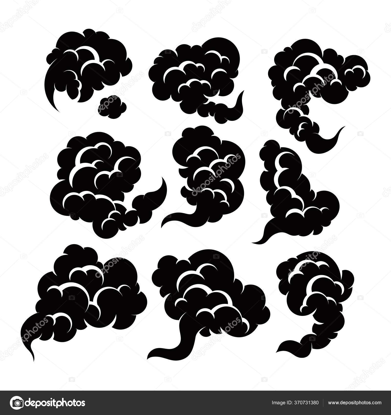 Set Smoke Fog Collection Stock Vector Image by ©lohjinawi #370731380