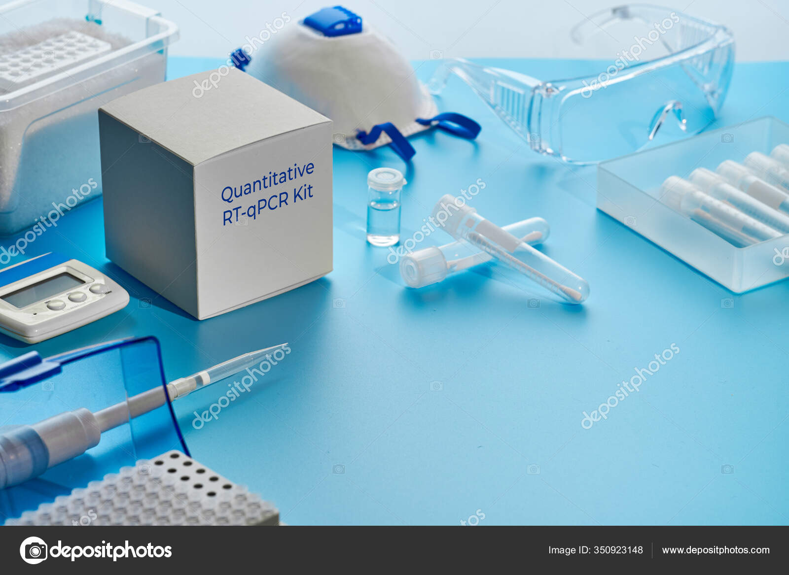 Sars Cov Pcr Diagnostics Kit Qpcr Kit Real Time Reverse Stock Photo by ...
