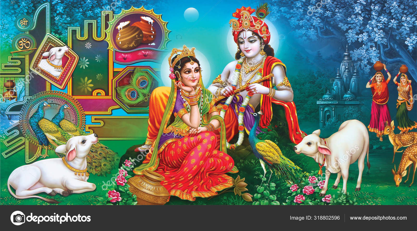 Prachtige Beelden Van Heer Krishna En Radha Radha Krishna Miniature