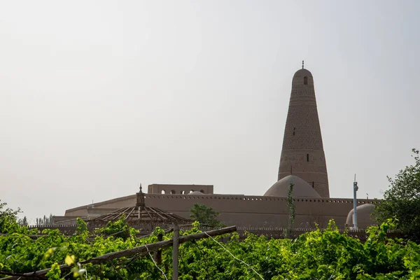 Emin Tower Standing Uyghur Mosque Located Grape Yard Ancient Turpan ...