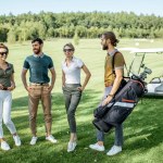 Golf course group young players team Stock Photo by ©lunamarina 5511570