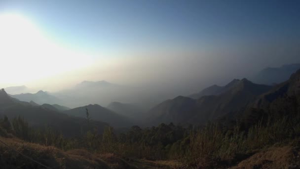 Blue Sky Color Change Mountains Time Lapse Taken Coakers Walk — Stock ...