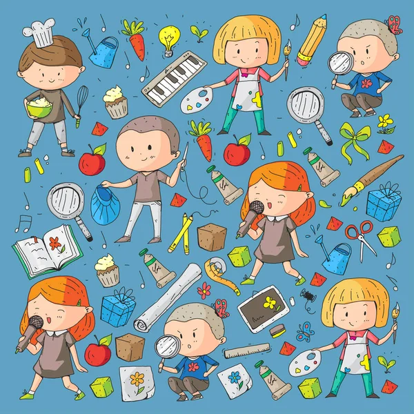 Children. School and kindergarten. Creativity and education. Music ...