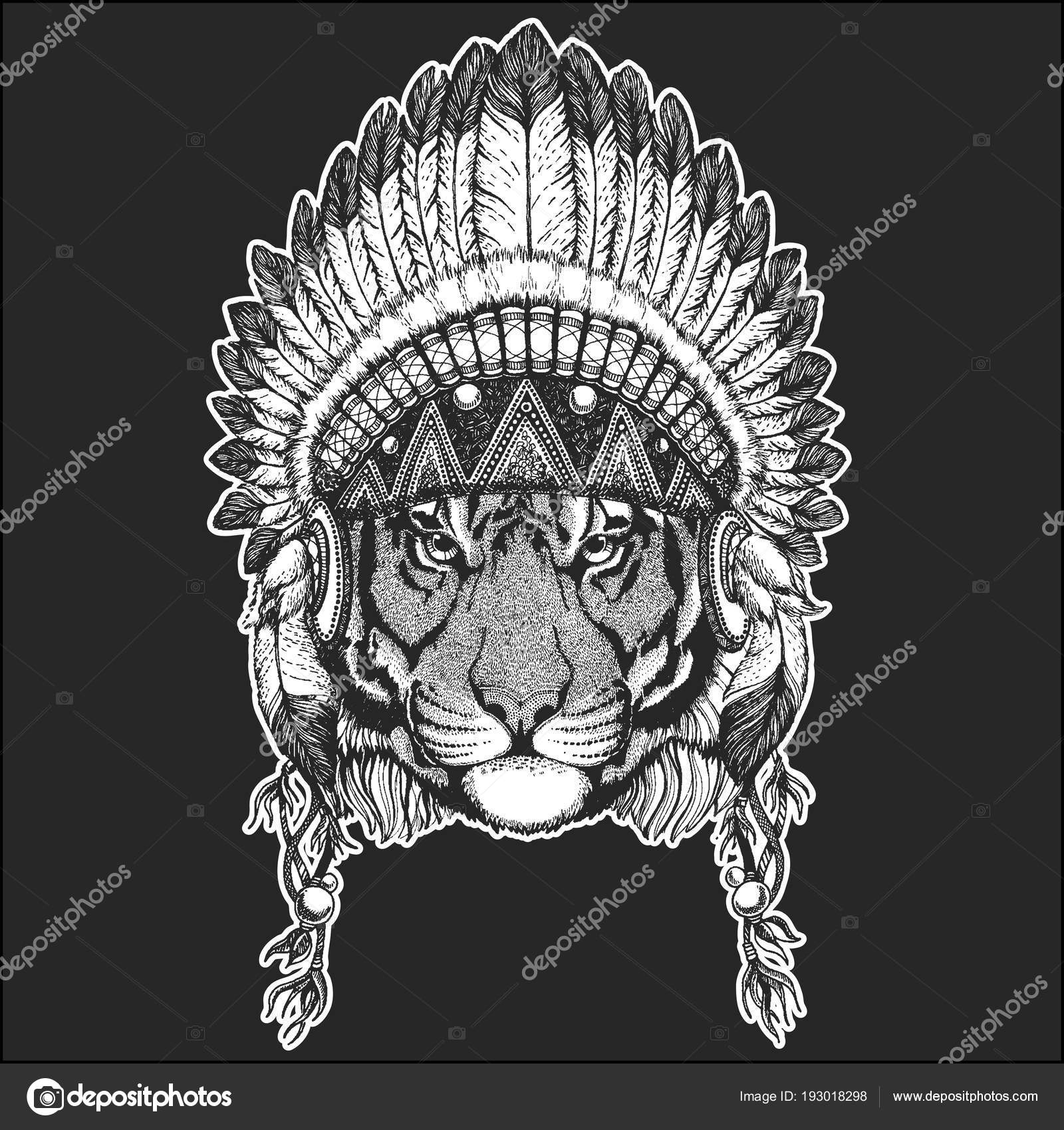 Native American Tiger Tattoos