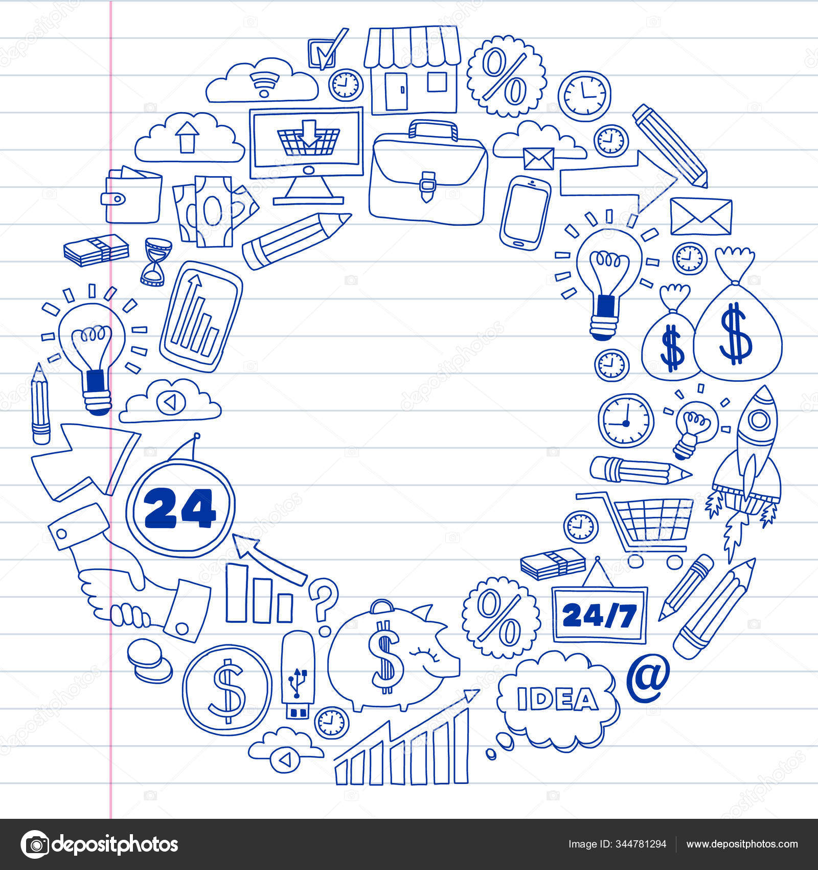 Business and management background. Pattern with finance icons ...
