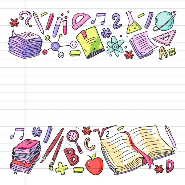 Marco escolares imágenes de stock de arte vectorial | Depositphotos