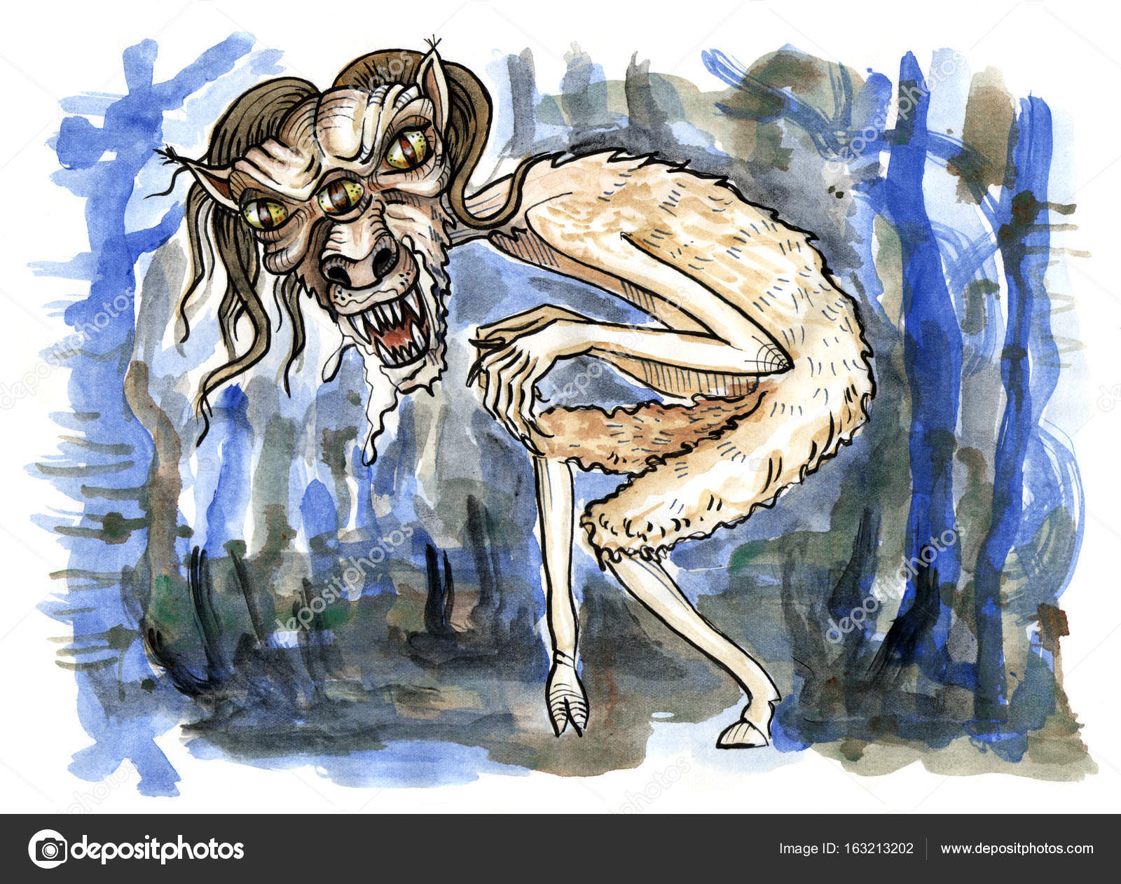 Scary demon from Slavic mythology Stock Photo by ©sSplajn 163213202