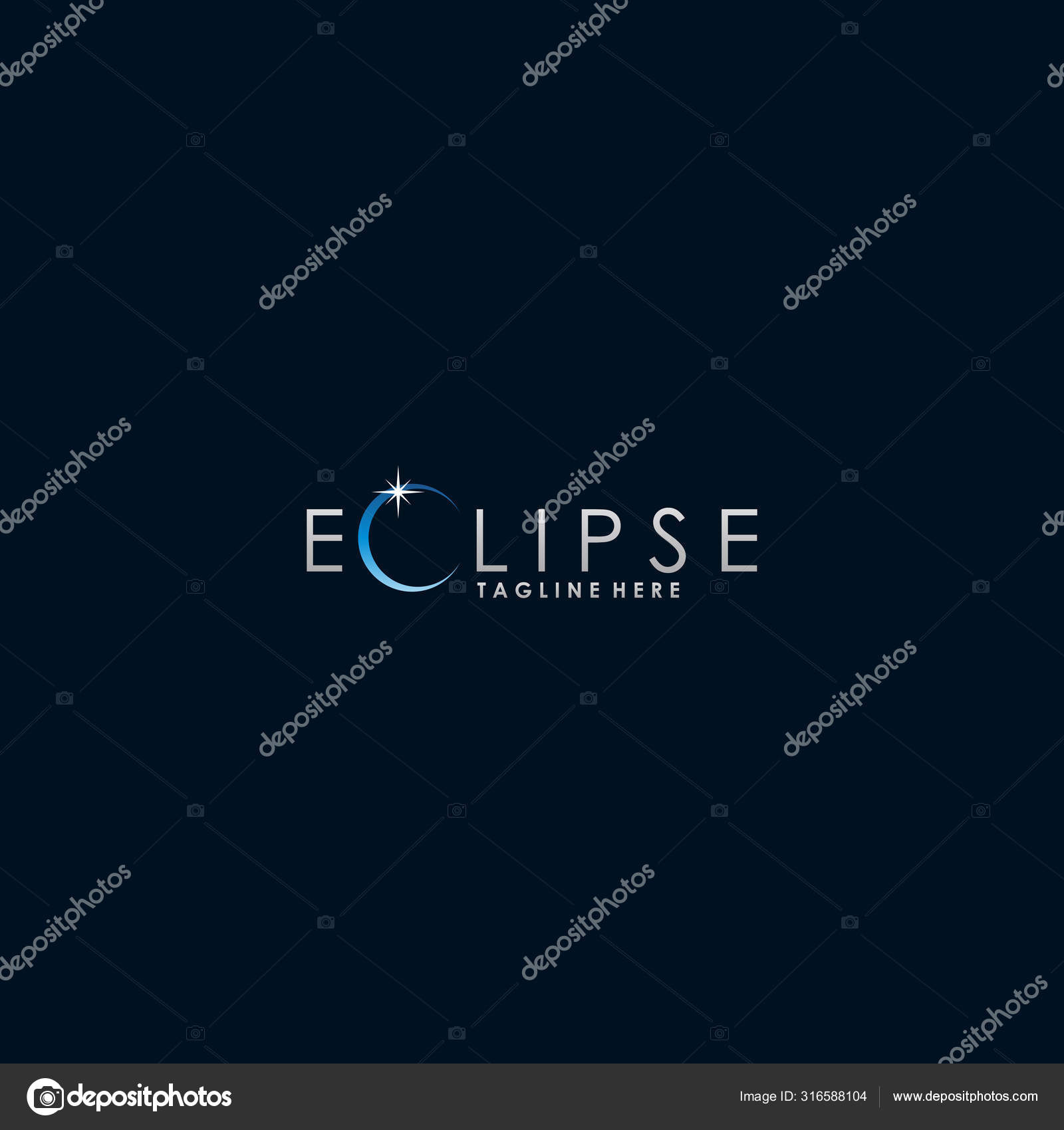 Eclipse logo template design concept Stock Vector by ©rycw 316588104
