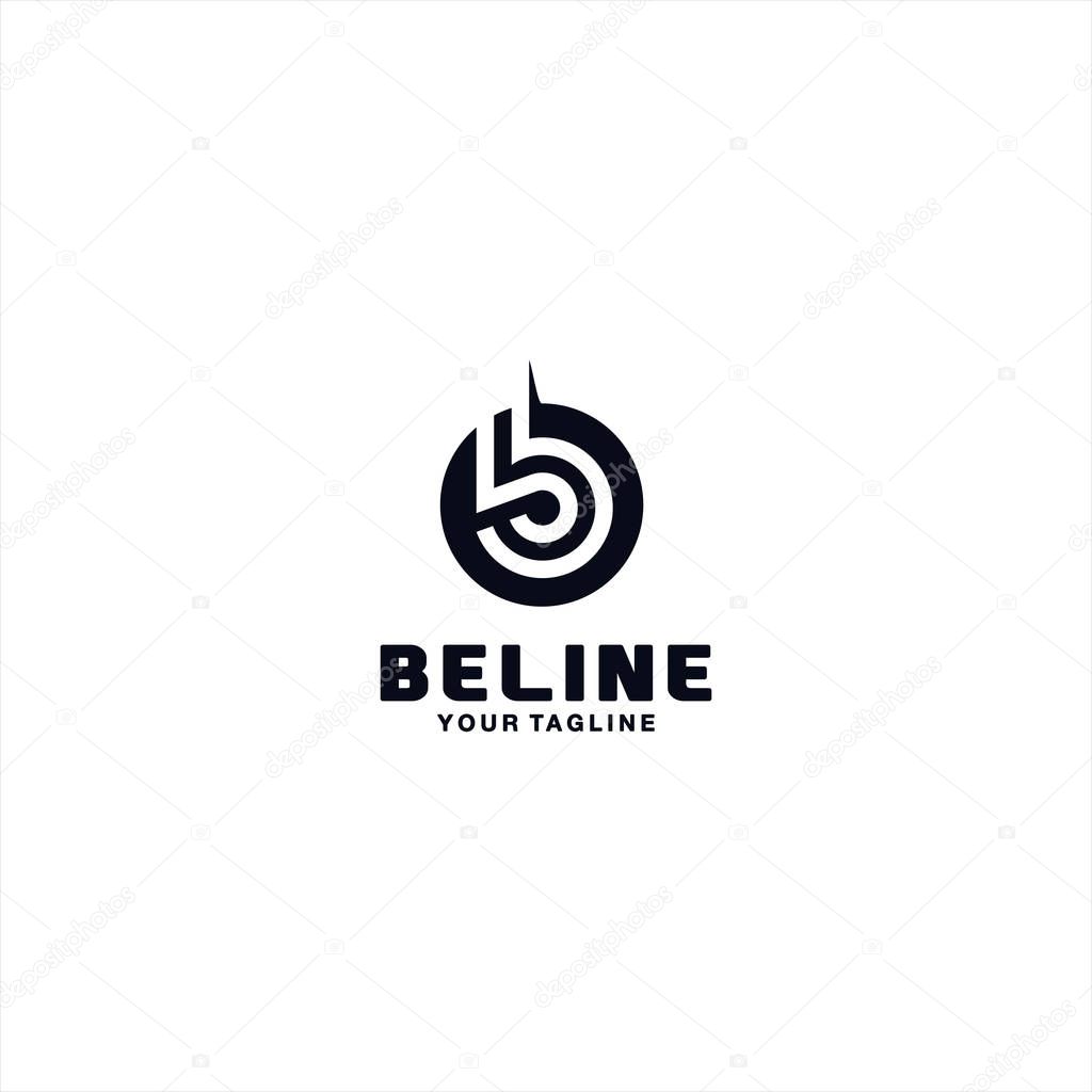 letra inicial b plantilla de diseño del logotipo 2024