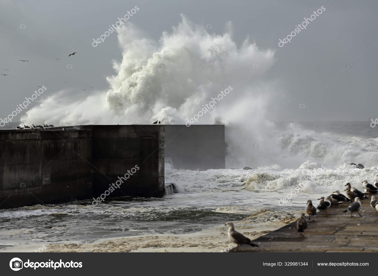 Big wave splash Stock Photo by ©zacariasdamata 329981344